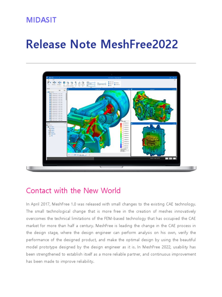 MeshFree - 2022R1 - Release Note | PDF | Stress (Mechanics ...