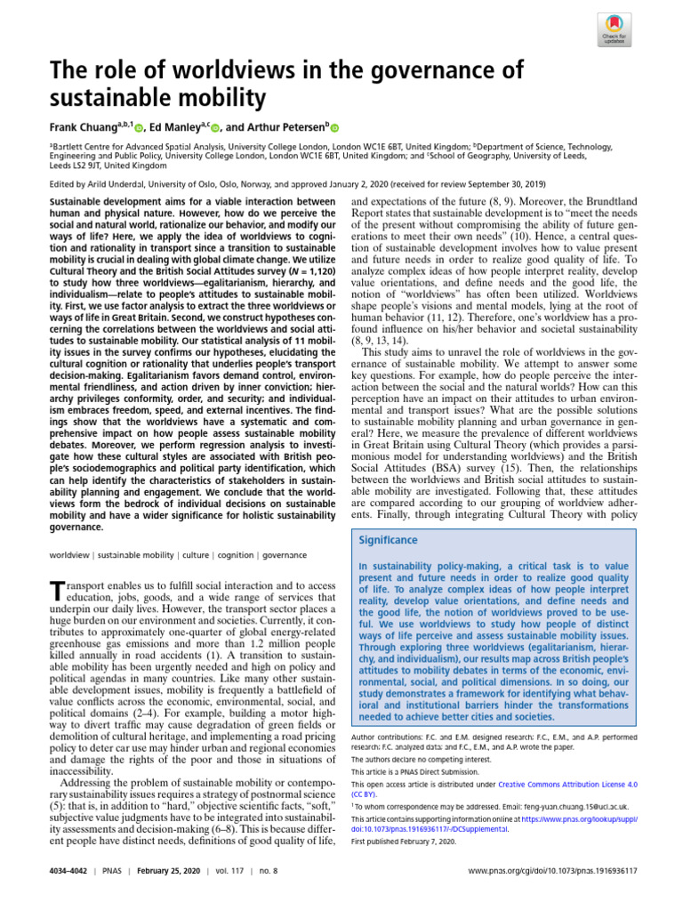 Pnas 1916936117 | PDF | Attitude (Psychology) | Sustainability