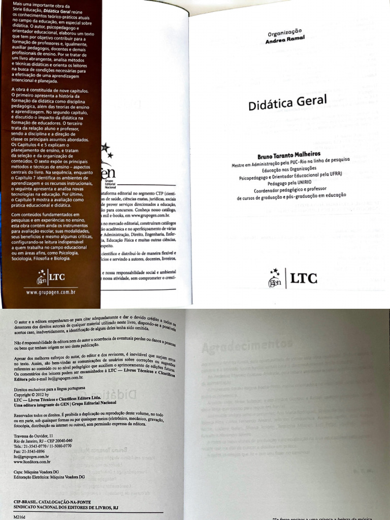 Cap. 1, Didá Tica Geral, Bruno Malheiros | PDF