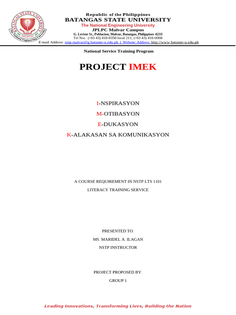 Final Paper For Project Imek | PDF | Mentorship | Stars