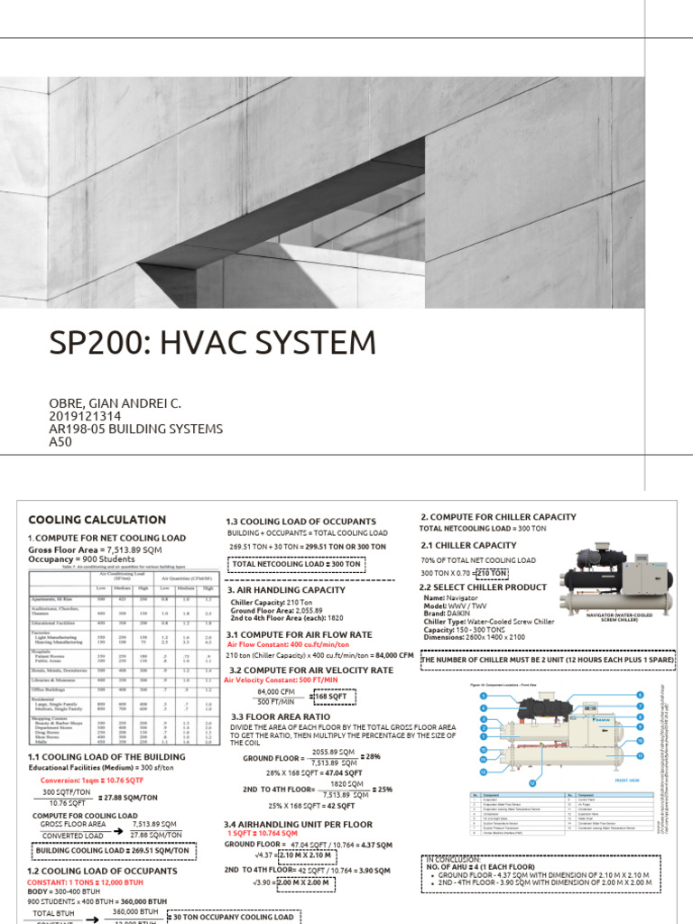 HVAC Cooling Load Calculation | PDF | Building Automation | Engineering ...