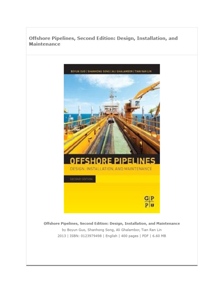 Offshore Pipelines | PDF