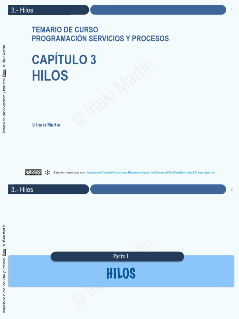 Tema2-Hilos-01 - Java | PDF | Hilo (Computación) | Proceso (Computación)