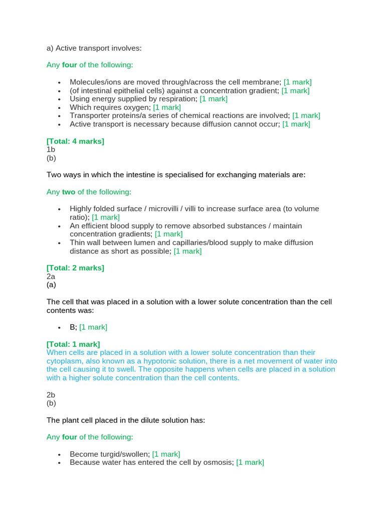 Active Transport and Cell Osmosis Explained | PDF | Osmosis | Diffusion