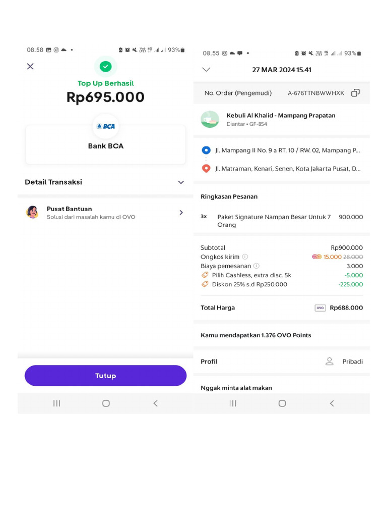 Belanja Konsumsi Bukber Gontor Dan Karyawan MDB | PDF
