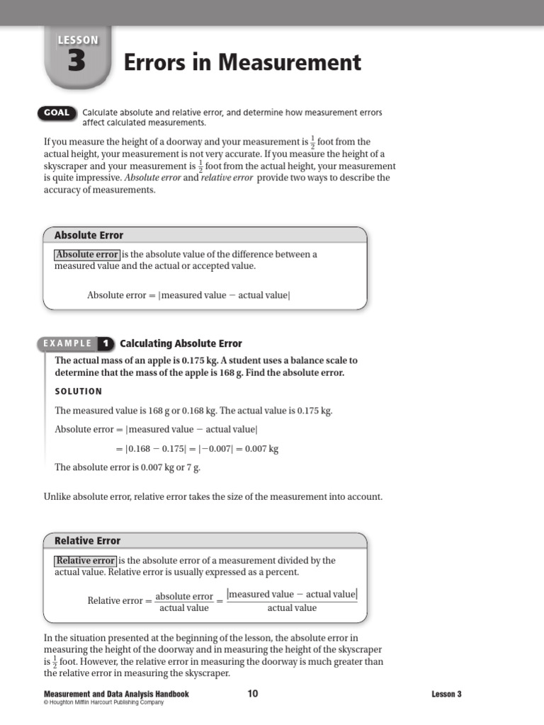 Greatest Possible Error in Measurements | PDF | Significant Figures | Area