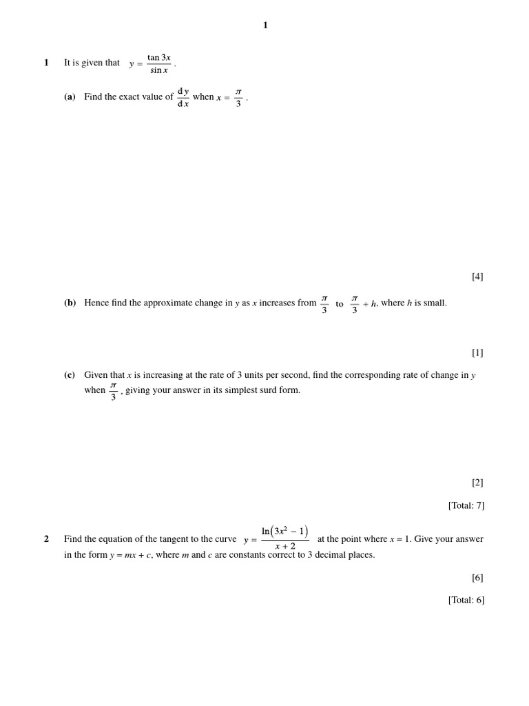 Differentiation 1 | PDF | Sphere | Velocity