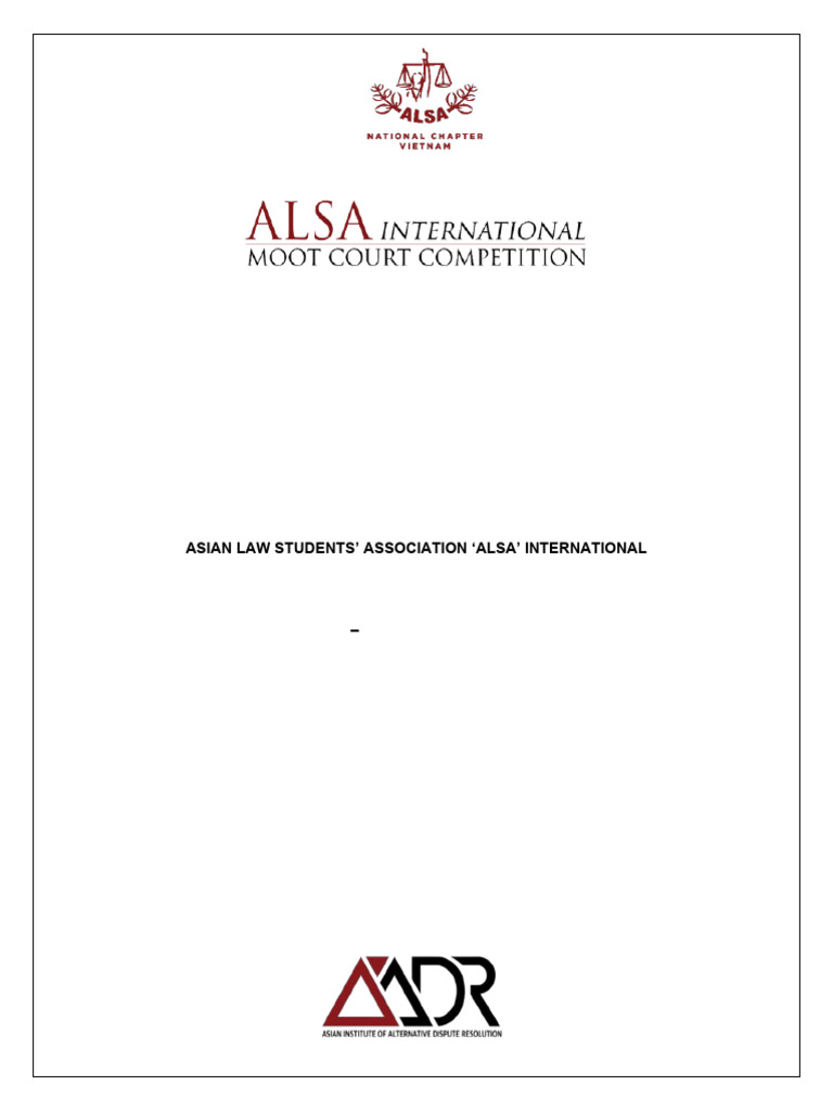 ALSA Moot Court Case 2023 | PDF | Arbitration