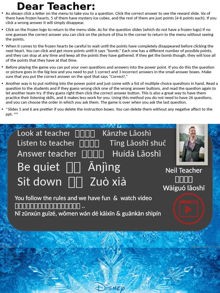 Interactive Classroom Quiz Game | PDF | Language Arts & Discipline