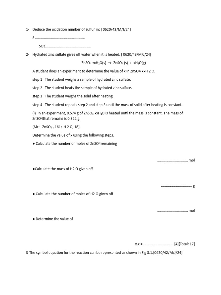 Chemistry Calculations and Experiments | PDF | Hydroxide | Iron