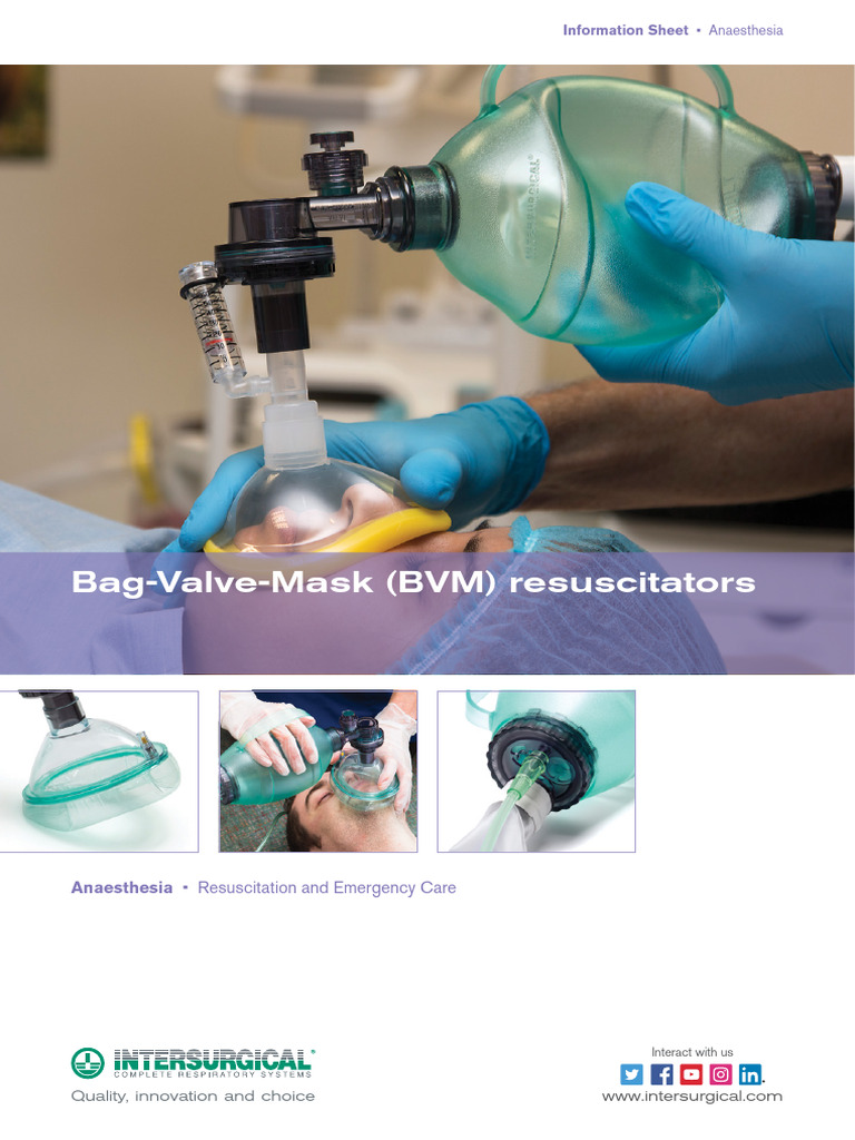 IS5.28 BVM Resuscitator INT Issue 5 Web | PDF | Clinical Medicine | Equipment