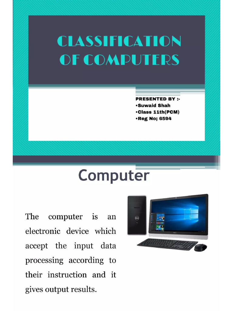 On Classification of Computers | PDF