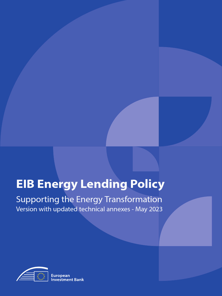 EIB Energy Lending Policy | PDF | Renewable Energy | Climate Change ...