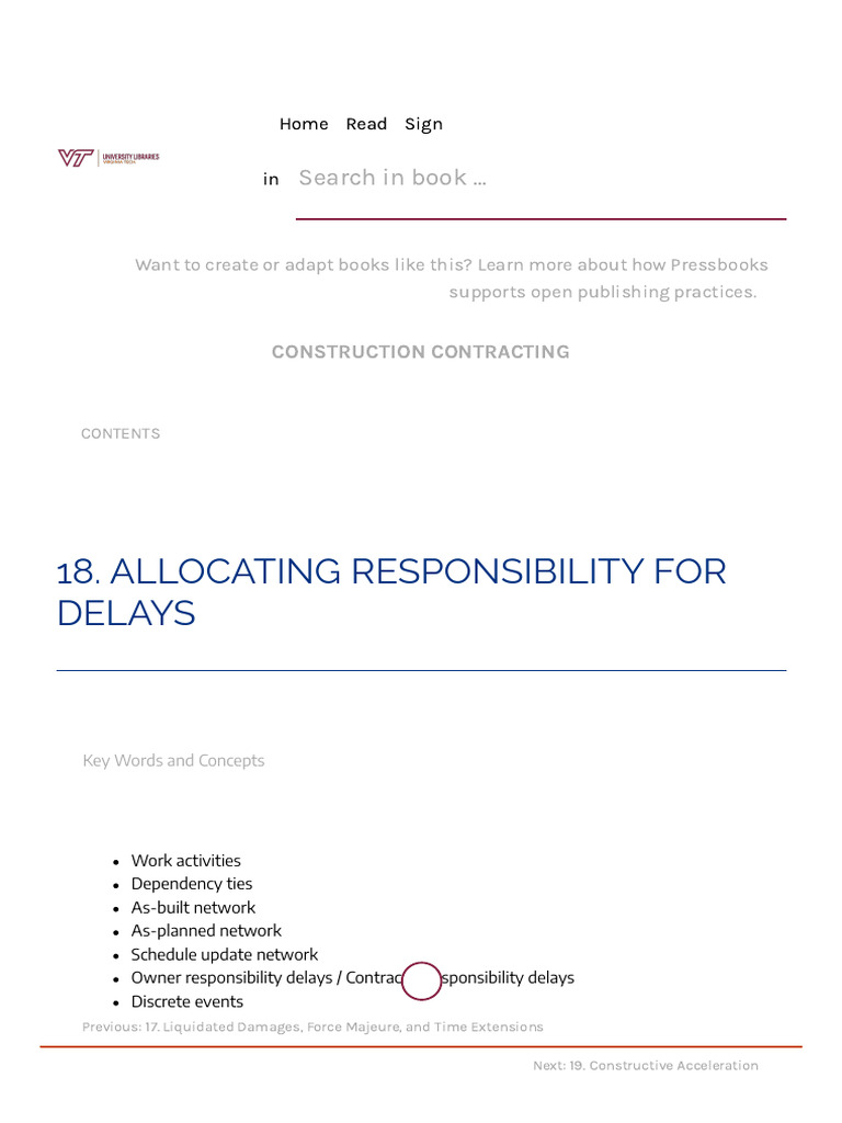 Delay Responsibility in Construction Contracts | PDF | Damages | Legal ...
