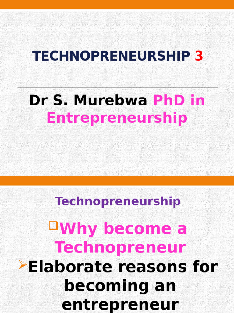 Understanding Technopreneurship Essentials | PDF | Entrepreneurship