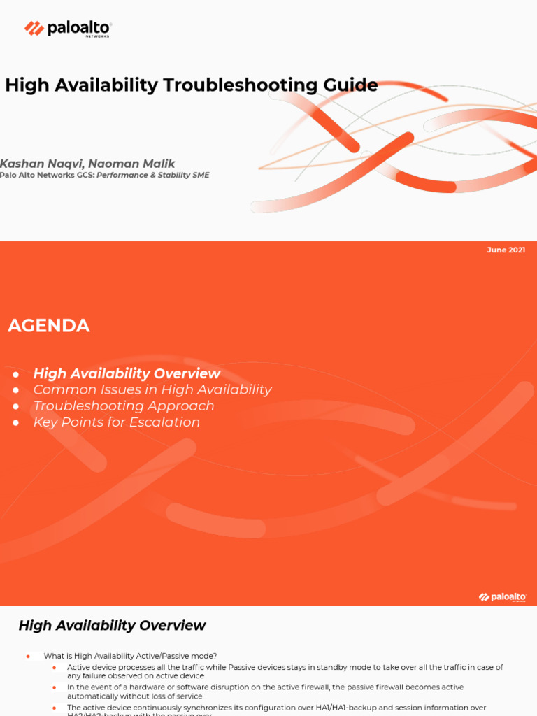 High Availability Troubleshooting Guide | PDF | Internet Architecture | Communications Protocols