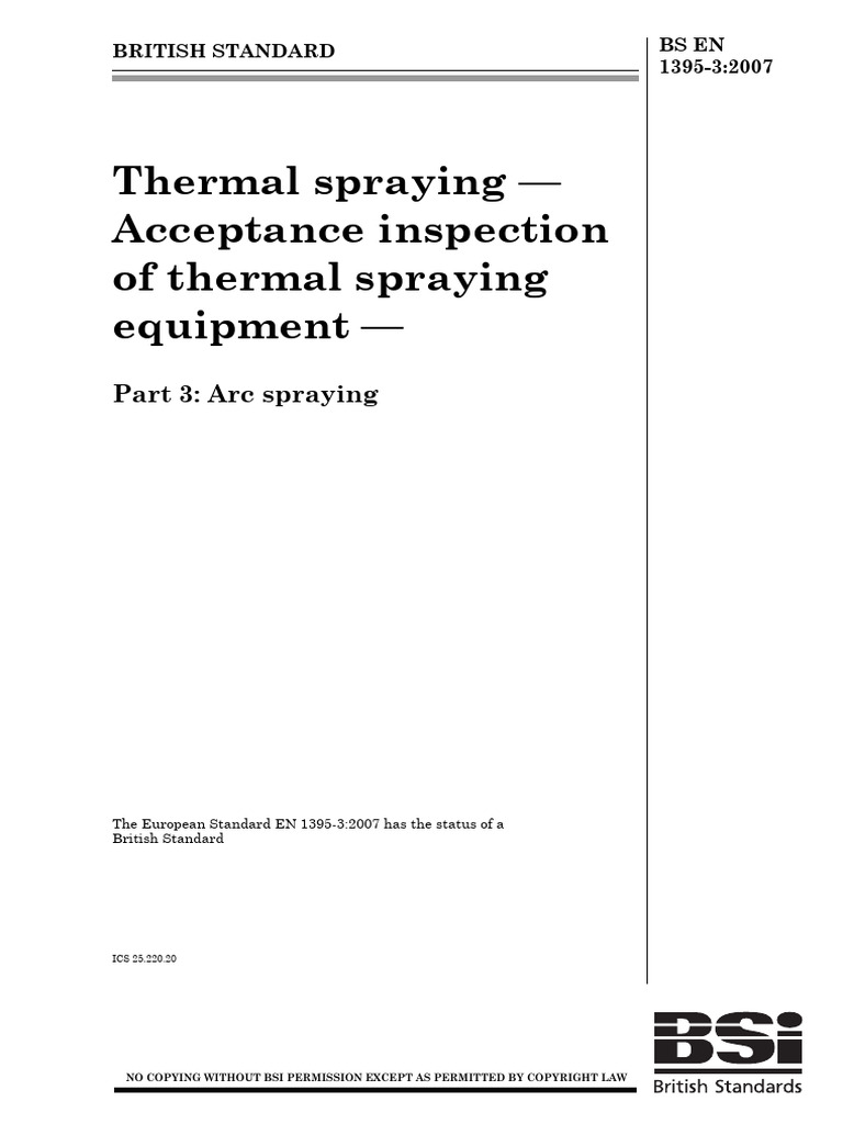 BS en 1395-3-2007 | PDF | Regulation | International Electrotechnical ...