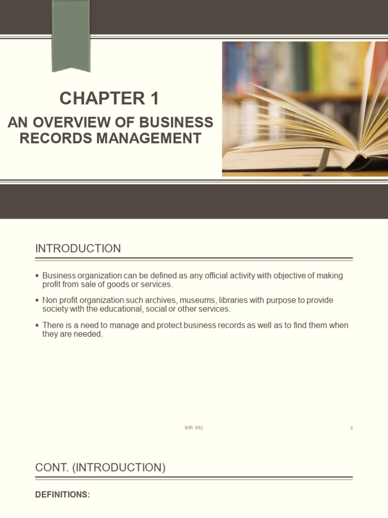 CHAPTER 1 1 (Introduction) | PDF | Records Management | Taxes