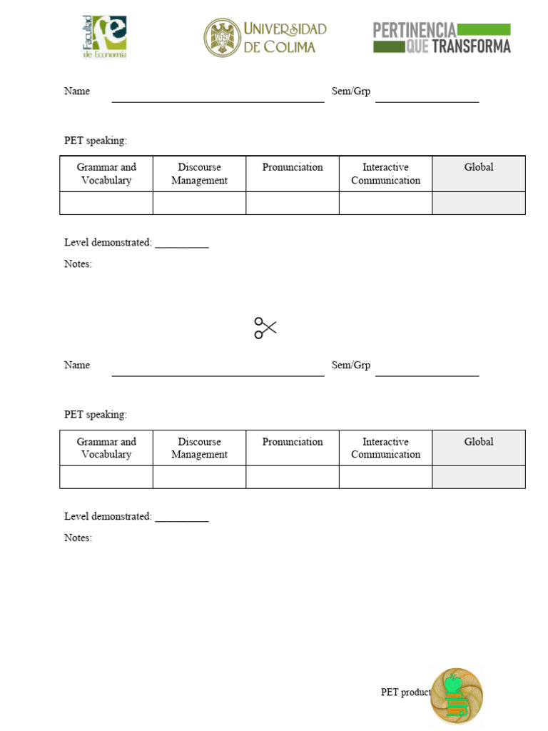 Pet Speaking | PDF