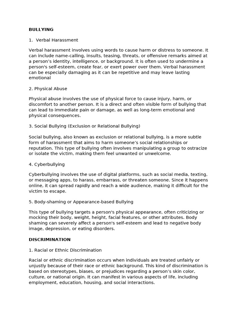 SCRIPT UCSP | PDF | Bullying | Discrimination