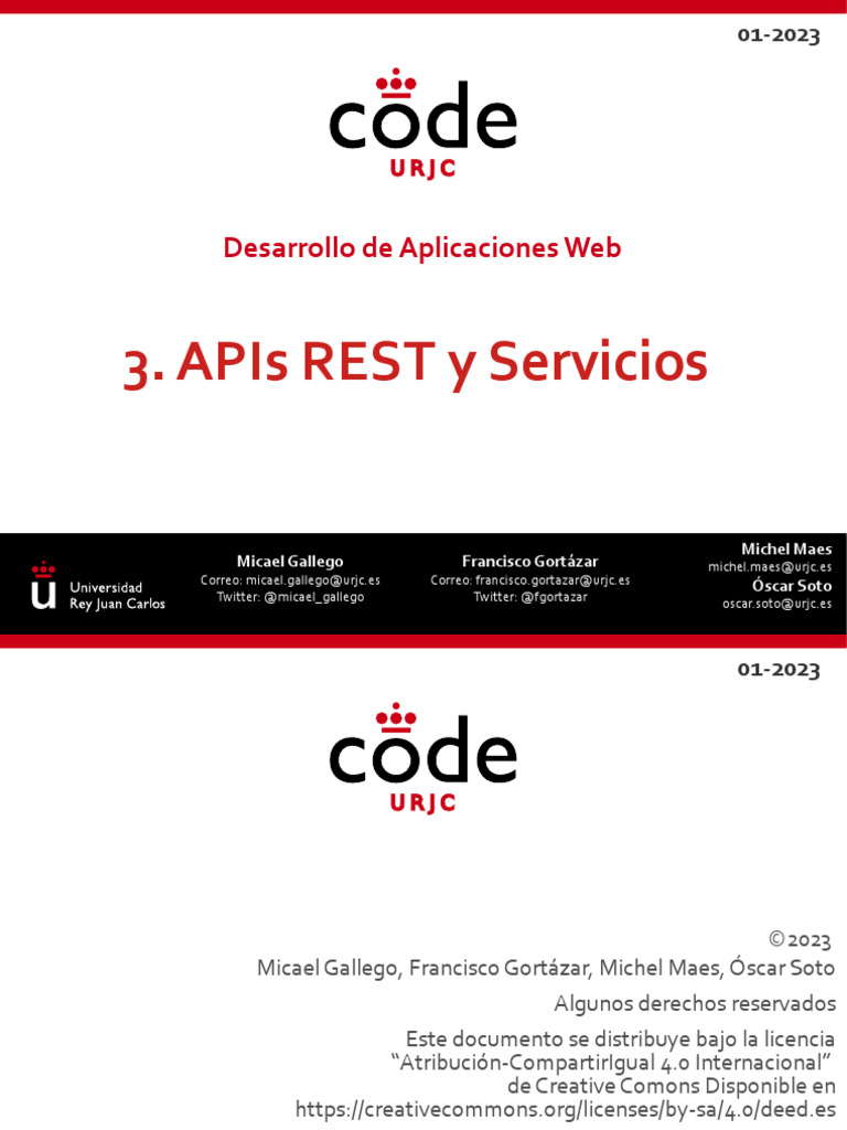 Tema 3 - REST y Servicios | PDF | Devolución de llamada (programación de computadora) | Servidor ...