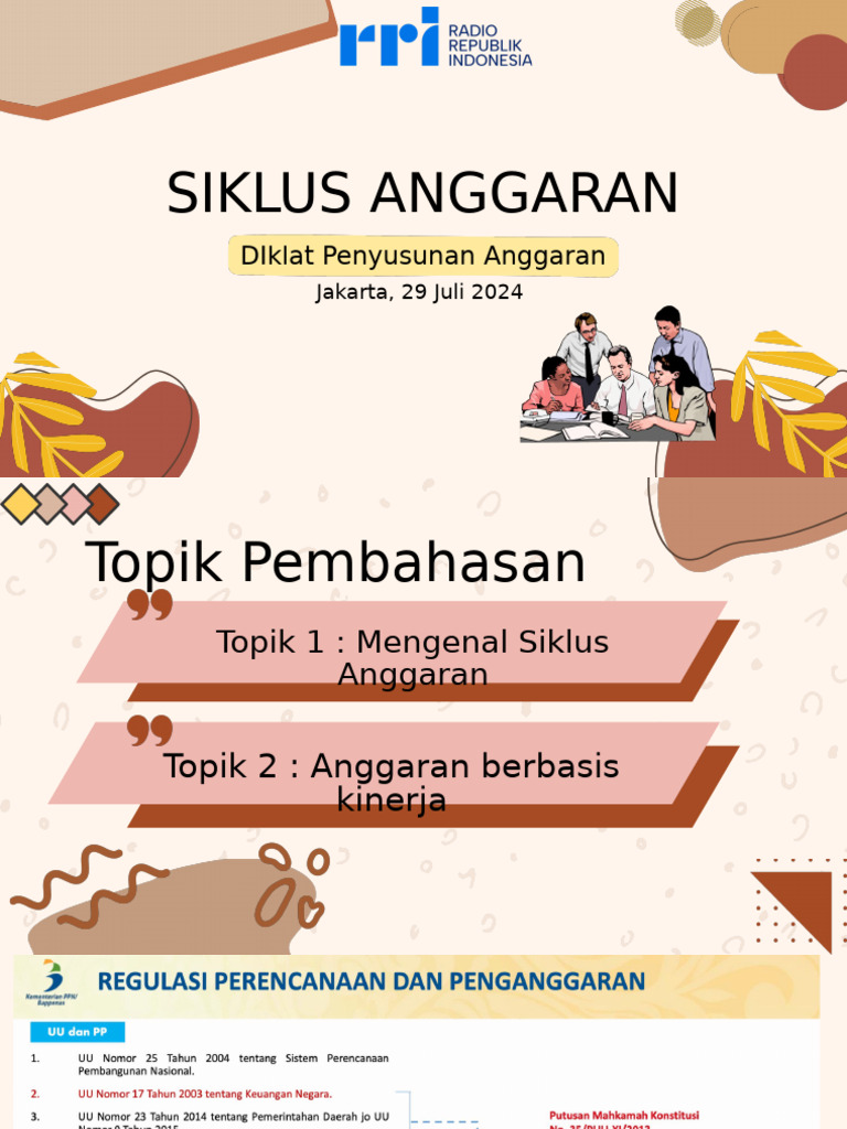 Siklus Penyusunan Anggaran | PDF