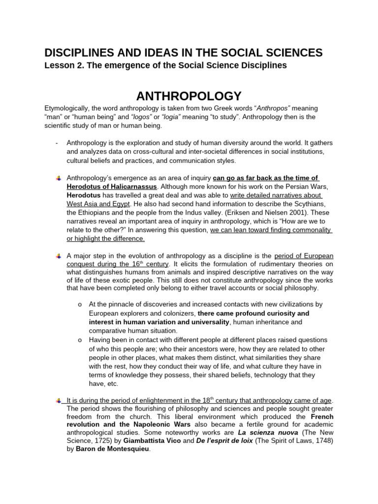 Overview of Social Science Disciplines | PDF | Psychology | Economics