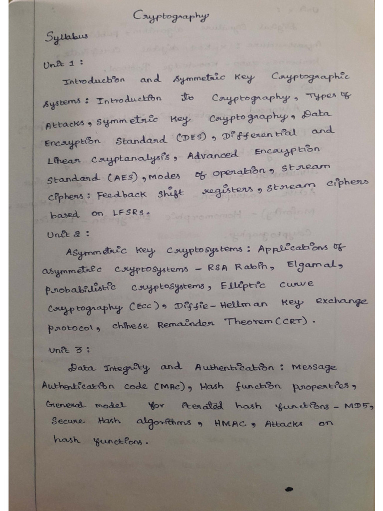 Cryptography and Toc Notes | PDF