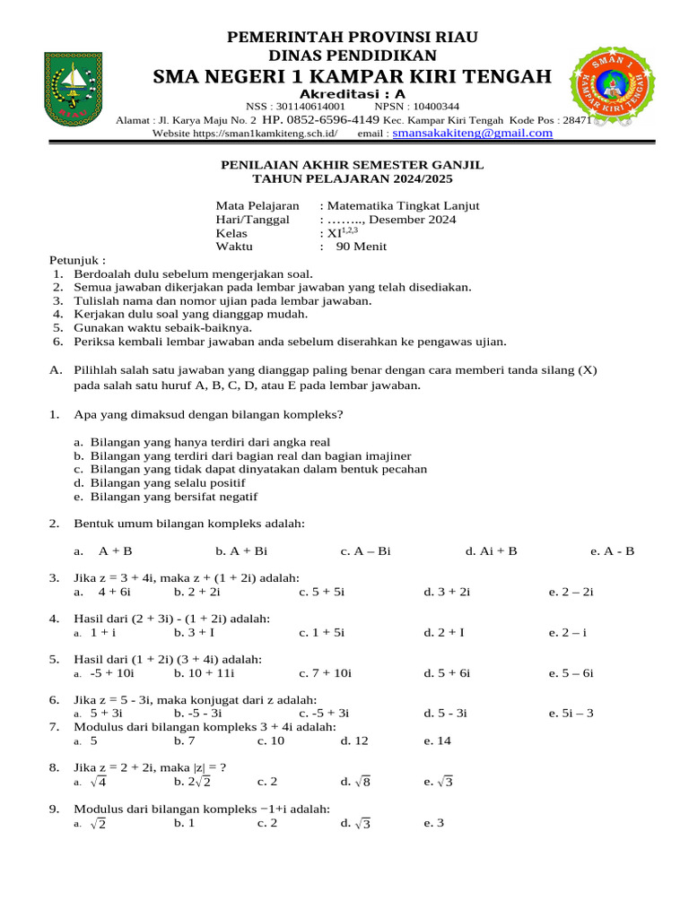 Soal Kumer Kelas 2 | PDF | Metode & Bahan Ajar