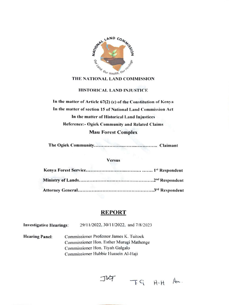Final Determination Ogiek Community of Mau Forest Complex March 2024 ...
