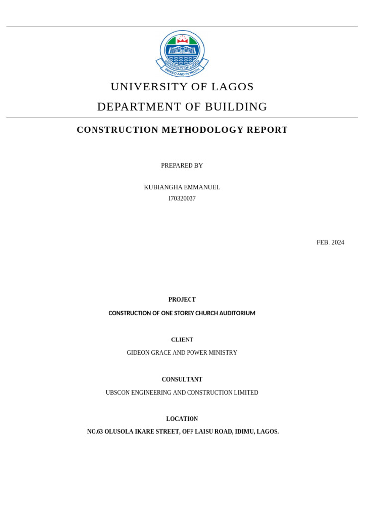 Actual Method Statement | PDF | Stairs | Concrete