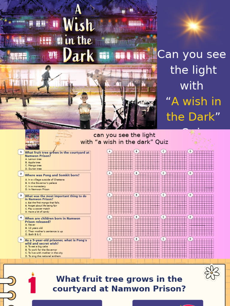 A Wish in The Dark PPT - Question | PDF