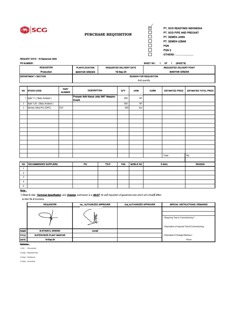 PR-Manyar AK Jetty SMT | PDF