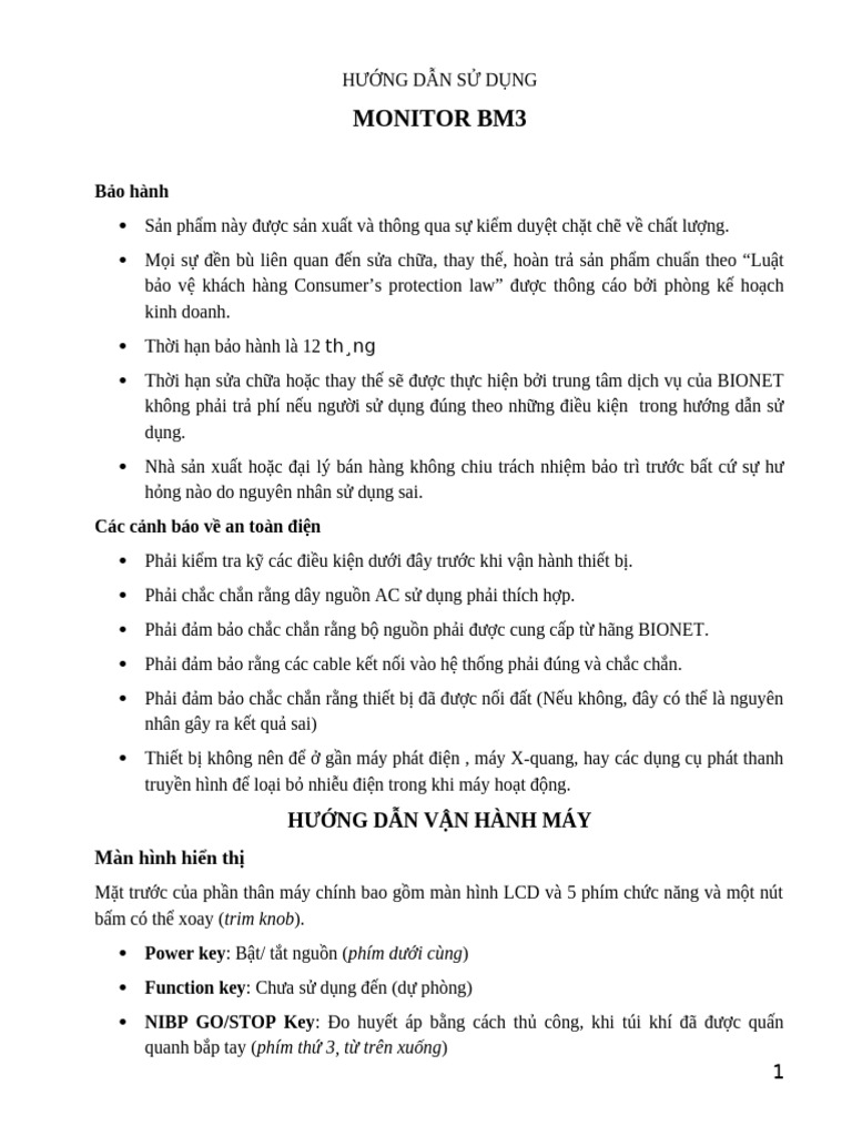 HDSD BM3 - BM5 | PDF