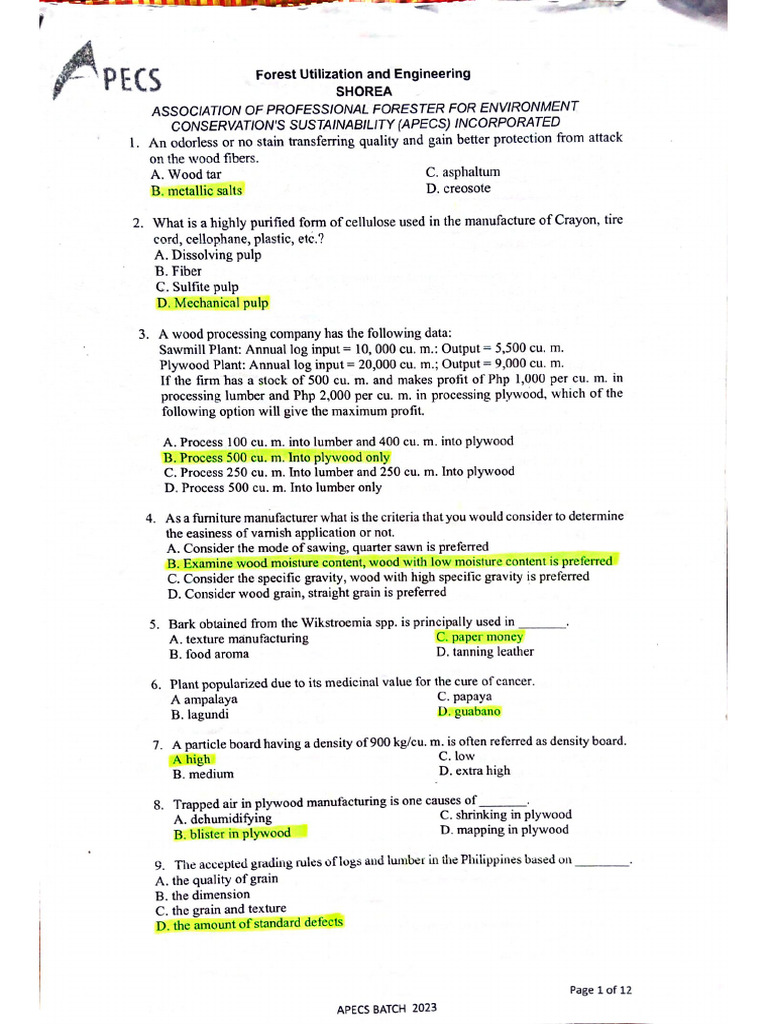 Apecs Fue 2023 Shorea | PDF