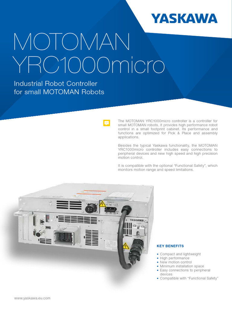 Flyer Controller YRC1000micro E 09.2020 | PDF | Usb | Input/Output