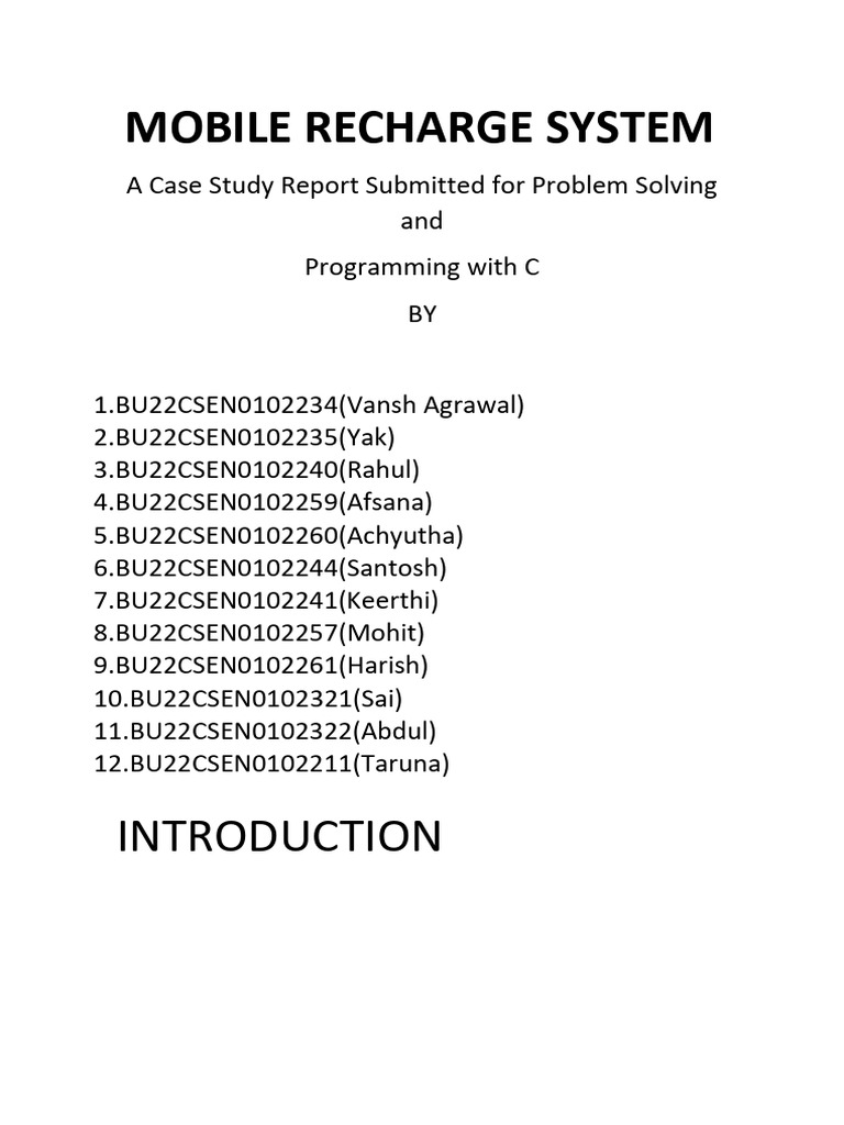 Case C program | PDF | Software Engineering | Computing