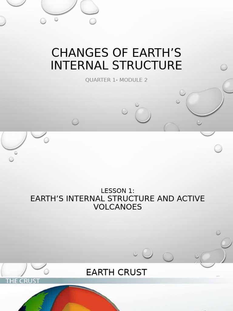 Changes of Earth's Internal Structure | PDF | Travel | Science & Mathematics