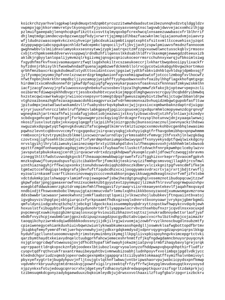 Random Text Document Analysis | PDF