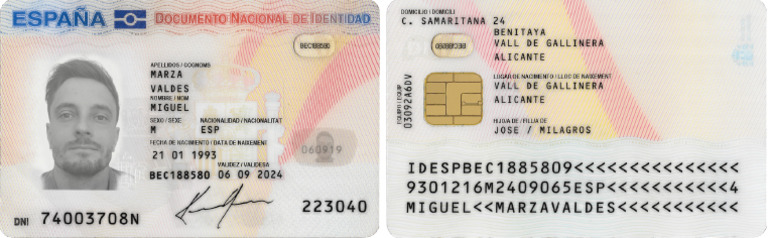 Spain - ID - Card - 2015+ - 1200DPI Alexx | PDF