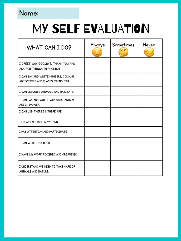 Self Assessment | PDF