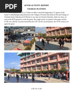 After Activity Report Sample | PDF | Sports & Recreation | Travel