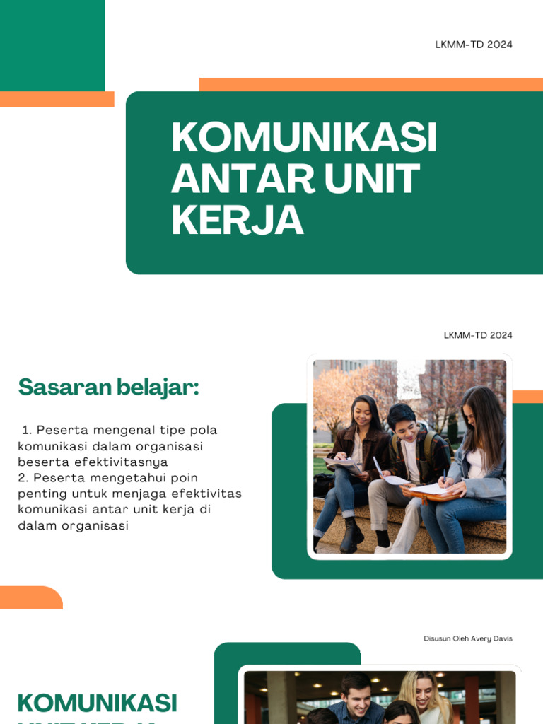 Komunikasi Antar Unit Kerja | PDF