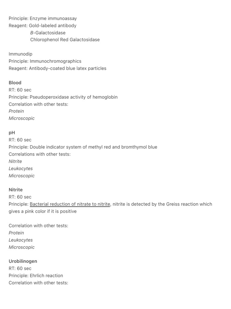 Chemical Exam of Urine Pg2 | PDF