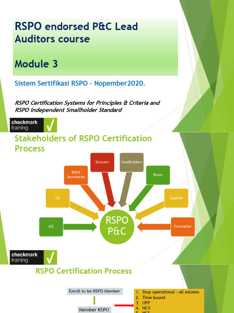 Module 3 RSPO Certification Systems V2-Oct 2022-Indonesia | PDF ...