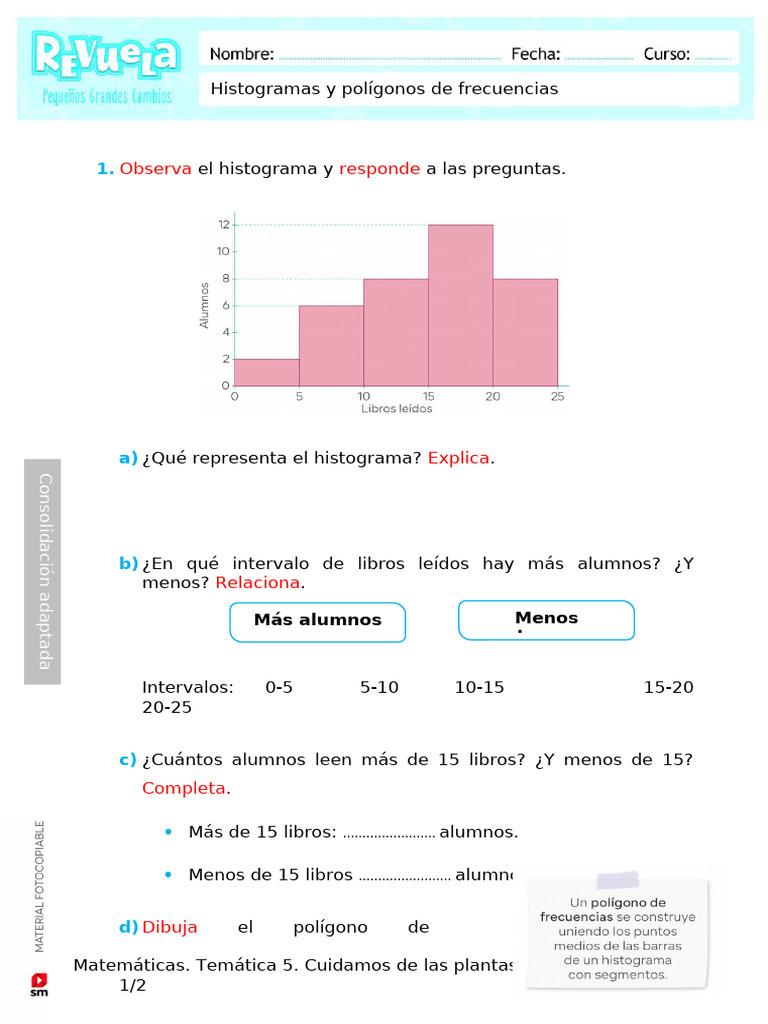 Histogramas y Polígonos de Frecuencia | PDF | Artes del Lenguaje y ...