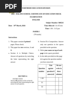 Msce Maths Paper 1 | PDF | Geometry | Mathematical Concepts