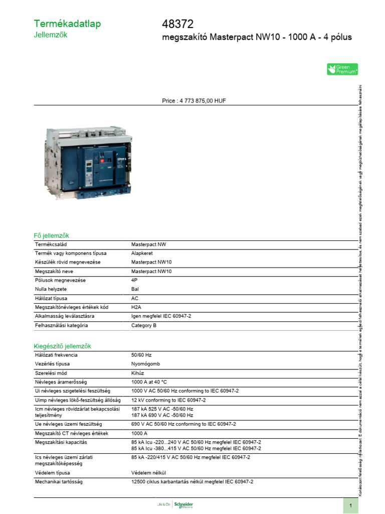 MasterPact NW - 48372 | PDF