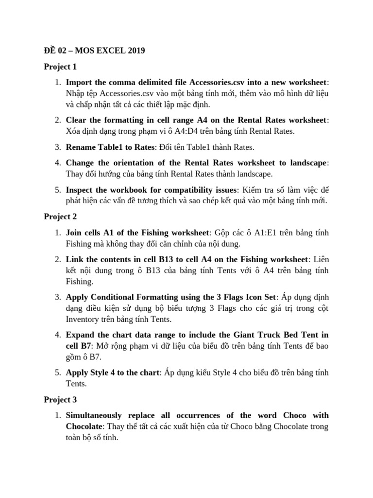 Gmetrix-exam 1- Câu hỏi tiếng việt | PDF