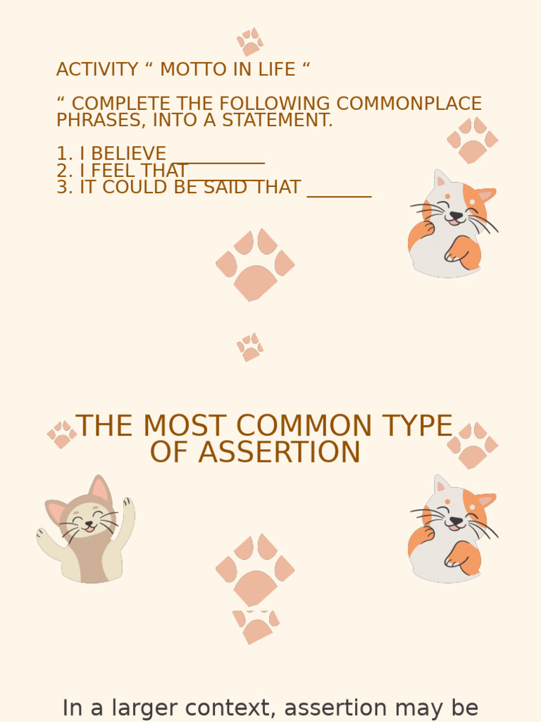 Three Common Types of Assertion 2 | PDF | Empathy | Psychology